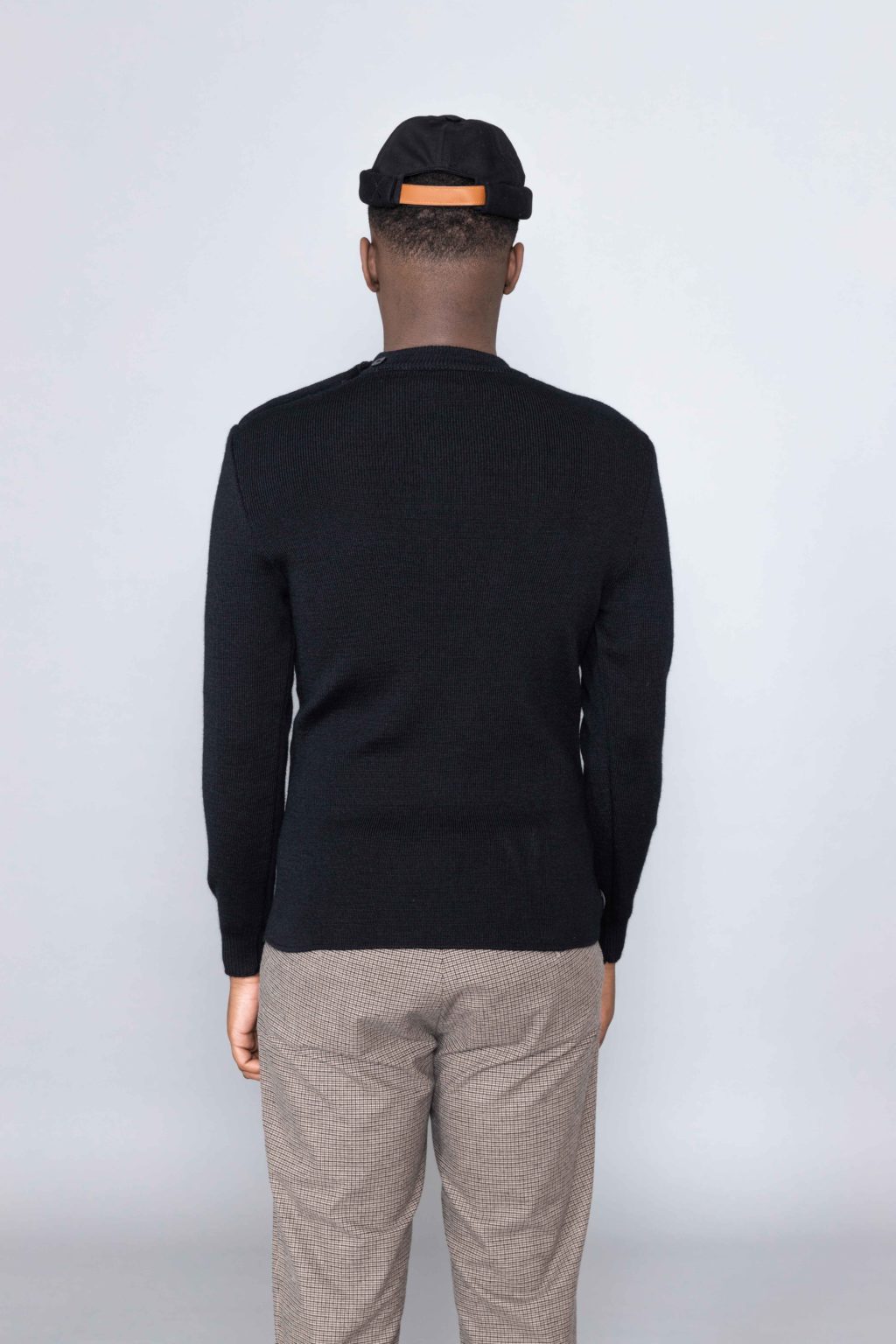 Saint James Matelot 1U Knitwear Black • Centreville Store Brussels