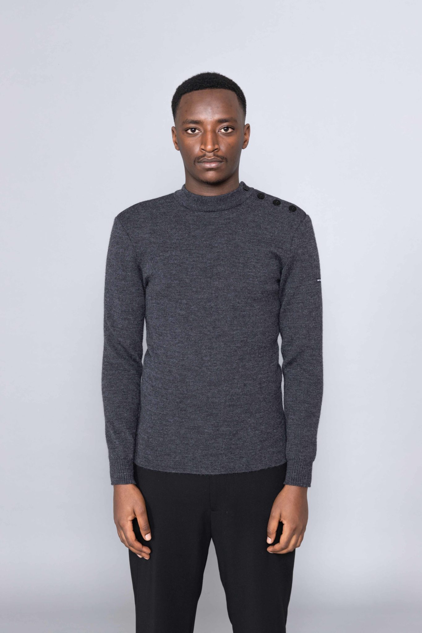 Saint James Matelot 1U Knitwear Grey • Centreville Store Brussels