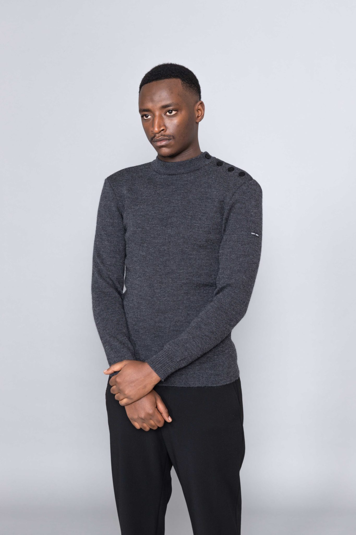 Saint James Matelot 1U Knitwear Grey • Centreville Store Brussels