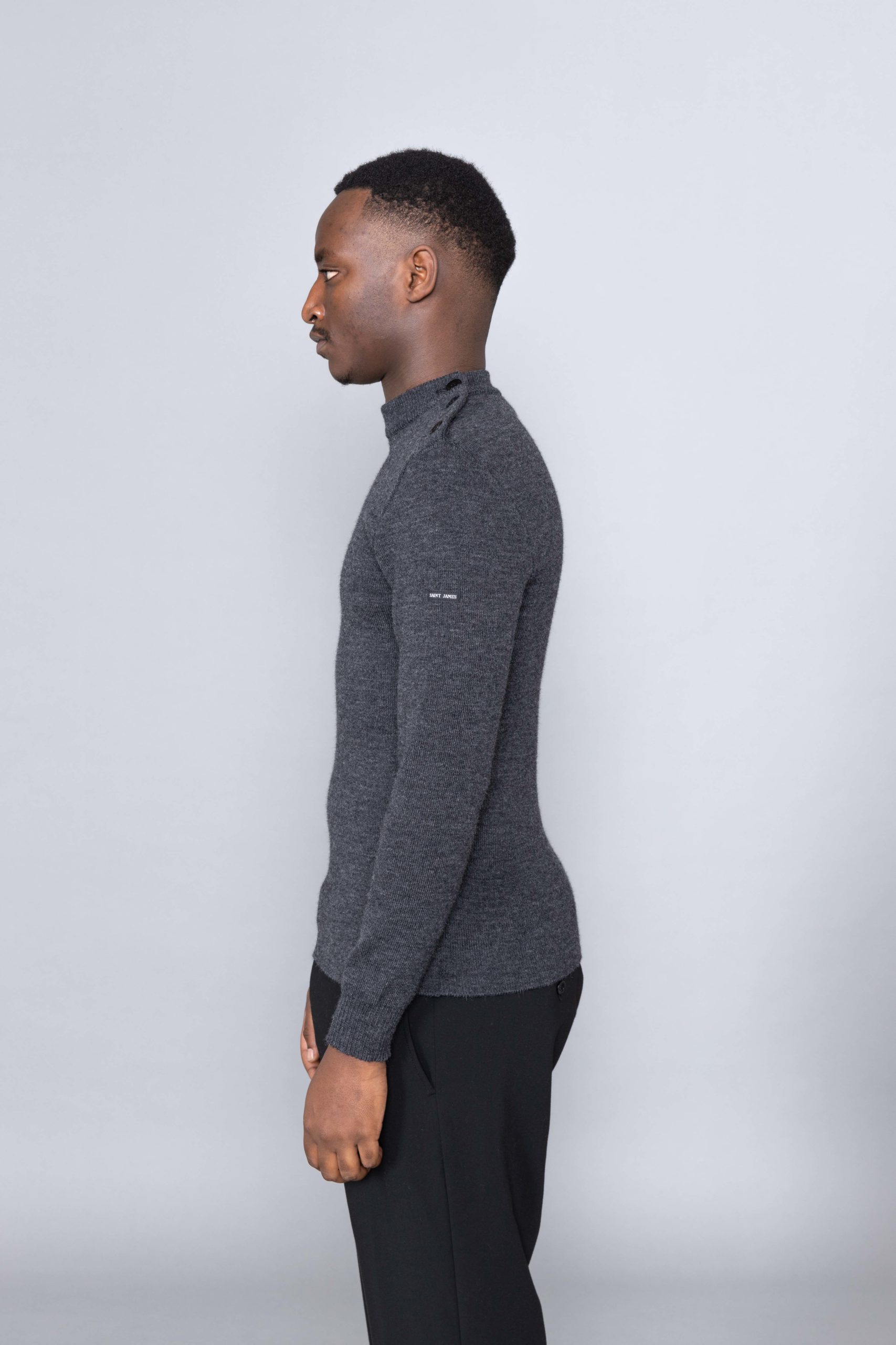 Saint James Matelot 1U Knitwear Grey • Centreville Store Brussels