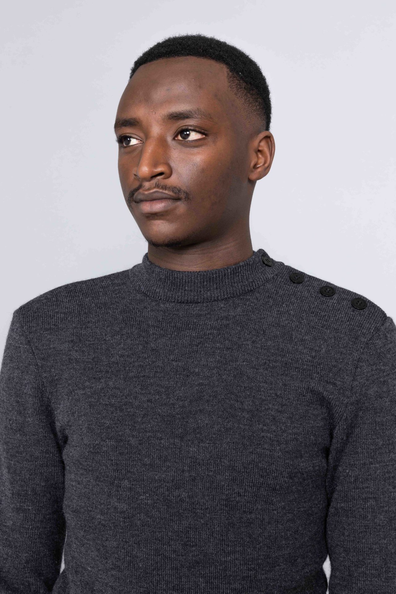 Saint James Matelot 1U Knitwear Grey • Centreville Store Brussels