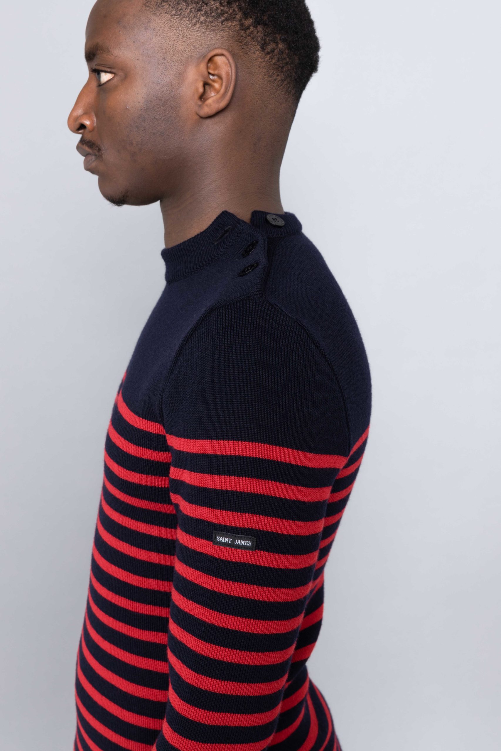 Saint James Rochefort 1R II Knitwear Navy Medoc • Centreville Store