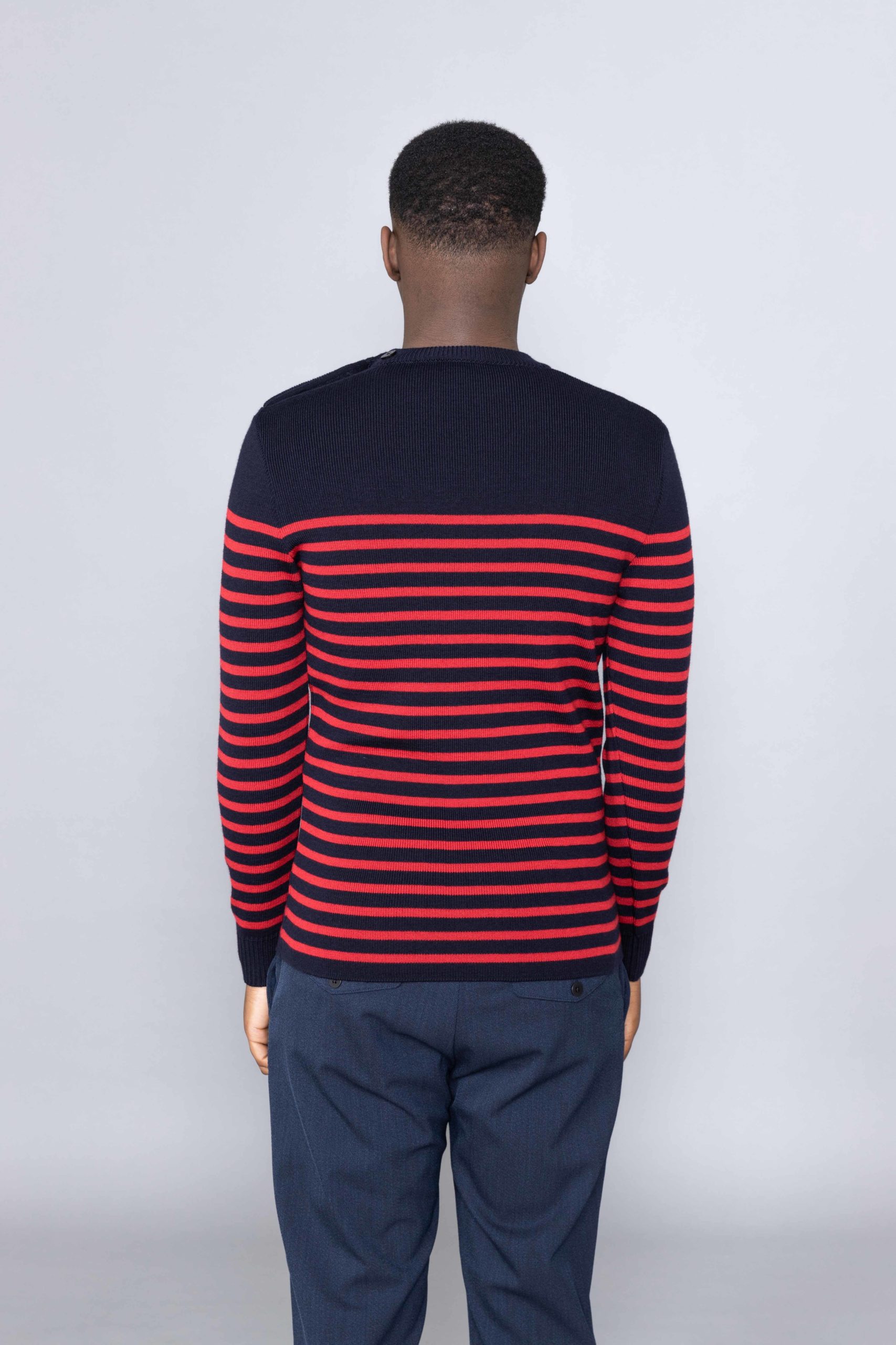 Saint James Rochefort 1R II Knitwear Navy Medoc • Centreville Store