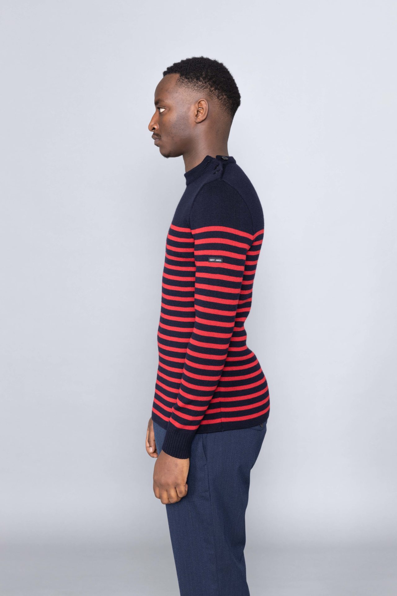 Saint James Rochefort 1R II Knitwear Navy Medoc • Centreville Store