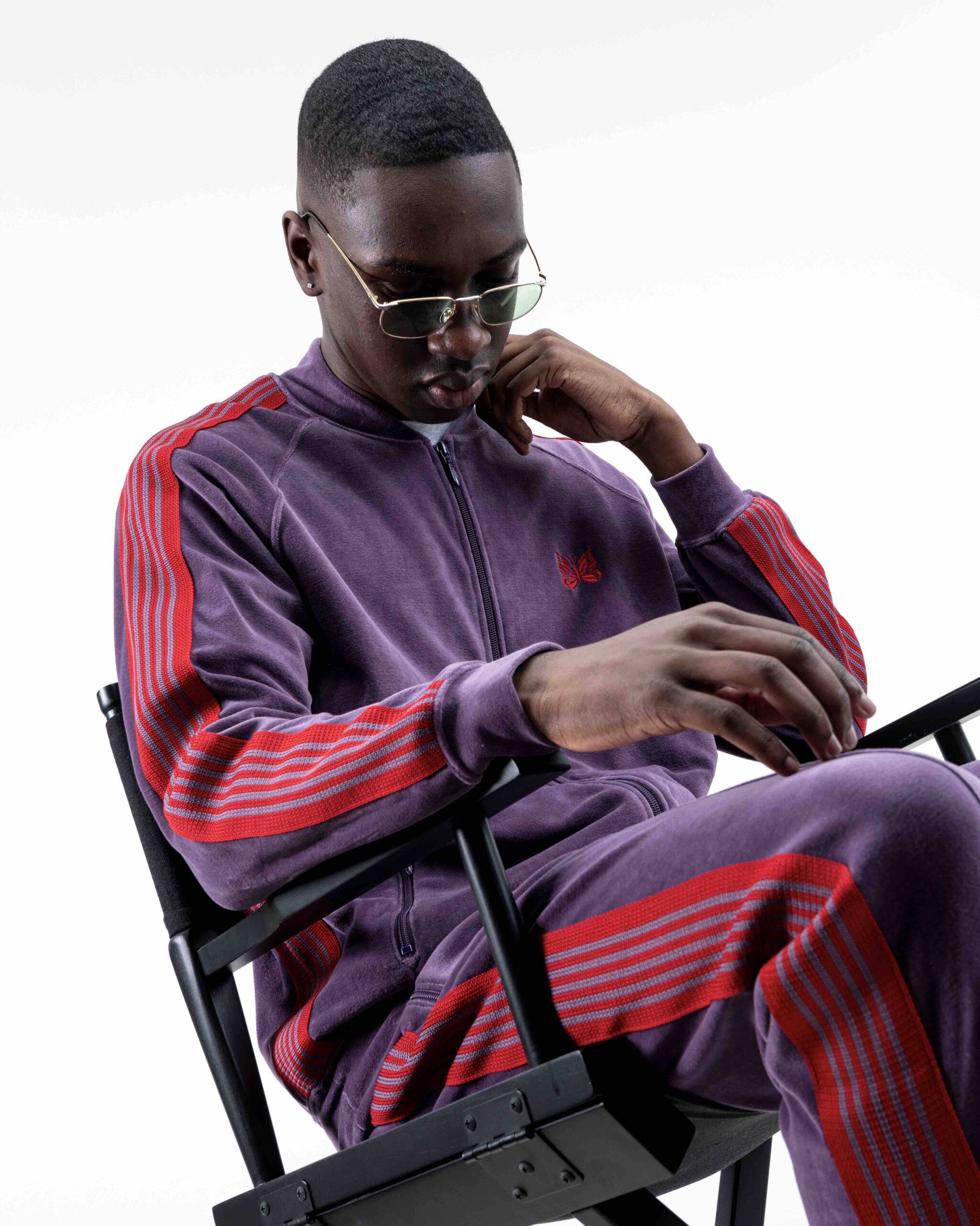 Needles track pants suits velour - Centrevillestore