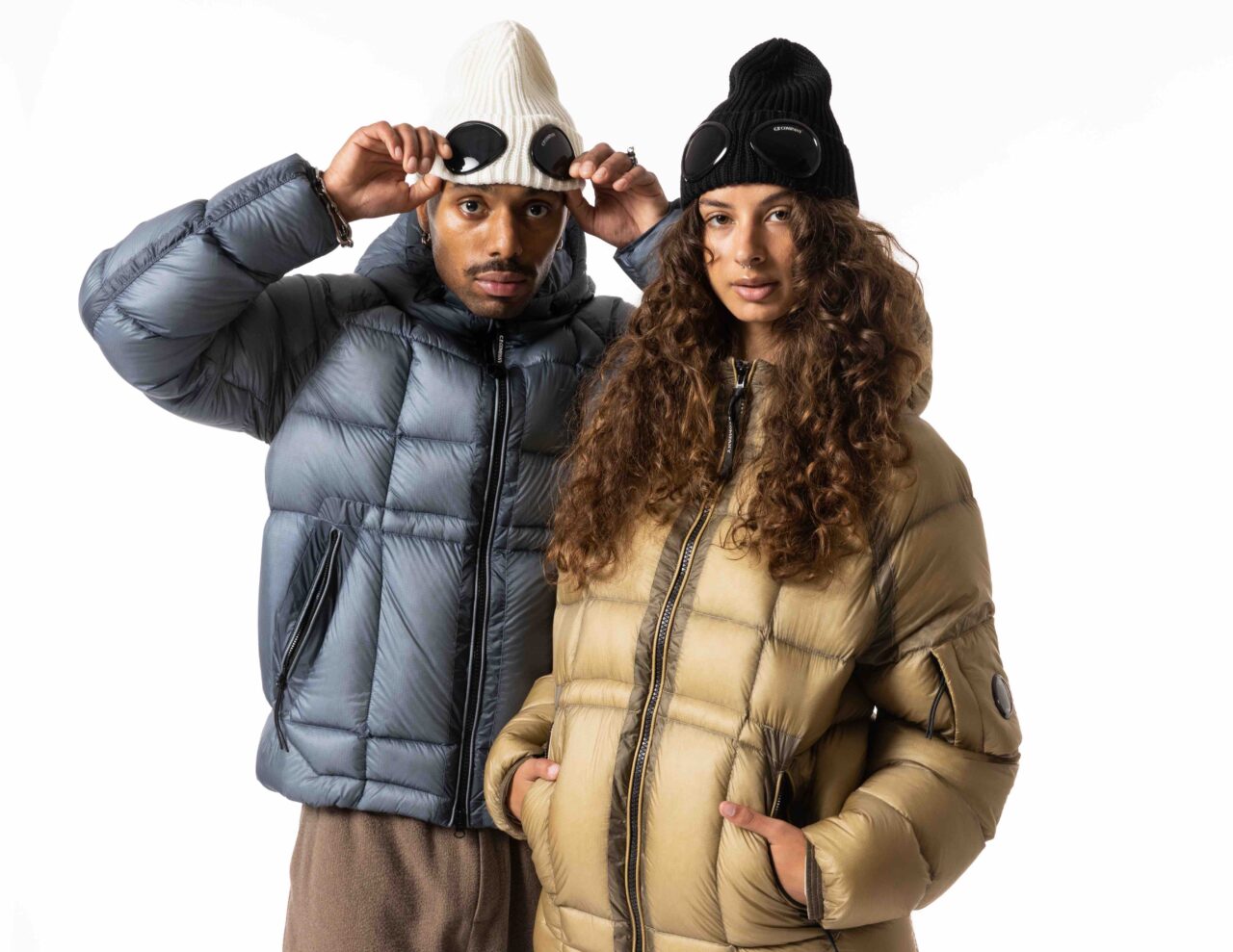 CP COMPANY DD Shell Hooded Down Jacket Oxford Tan - Centrevillestore